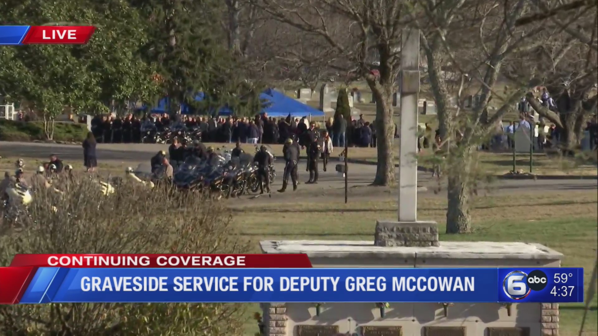 Graveside Service for Deputy Greg McCowan – WATE 6 On Your Side