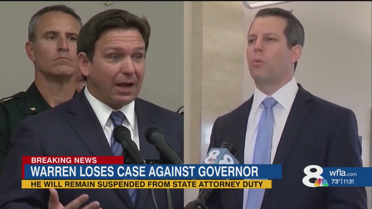 Federal judge rules Andrew Warren cannot be reinstated – WFLA