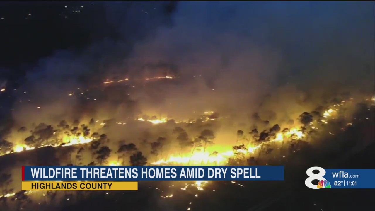 Crews battle brush fire as it nears homes in Sebring – WFLA