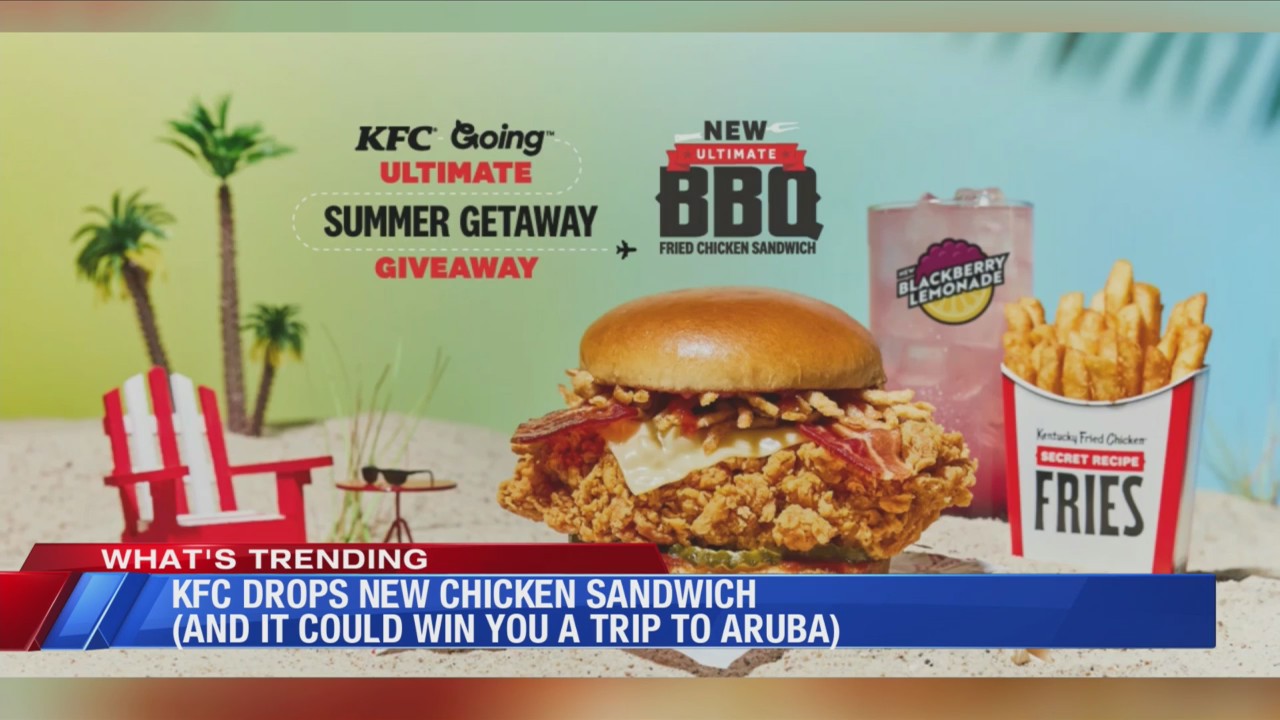 KFC drops new chicken sandwich (and it could win you a trip to Aruba ...