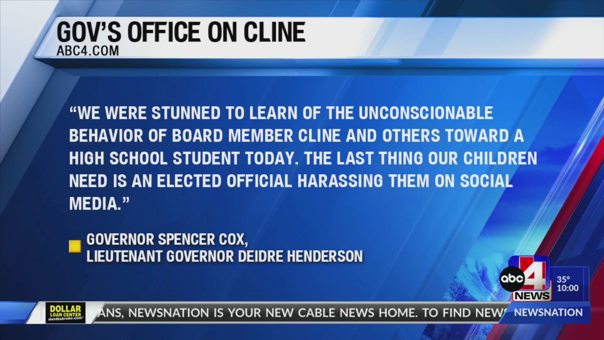 Utah governor, lieutenant governor rebuke Utah School Board’s Natalie ...