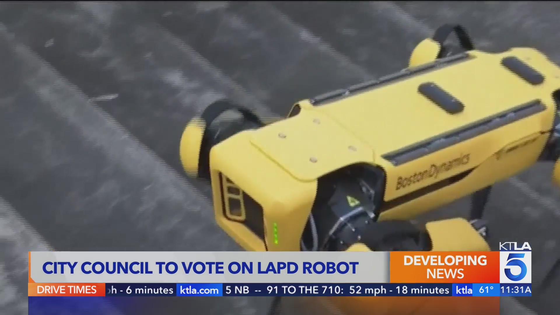 Los Angeles City Council to consider accepting dog-like robot for LAPD ...