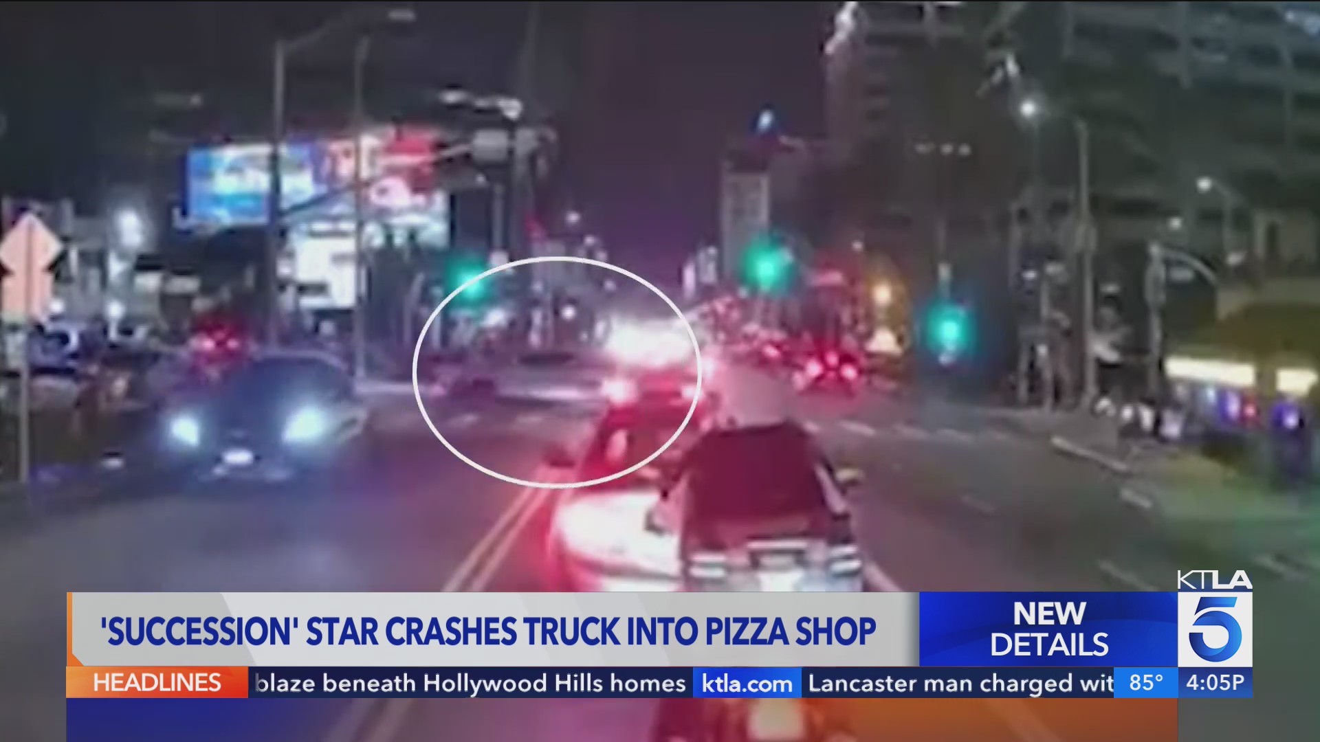 Video shows Hollywood crash involving actor Alan Ruck – KTLA