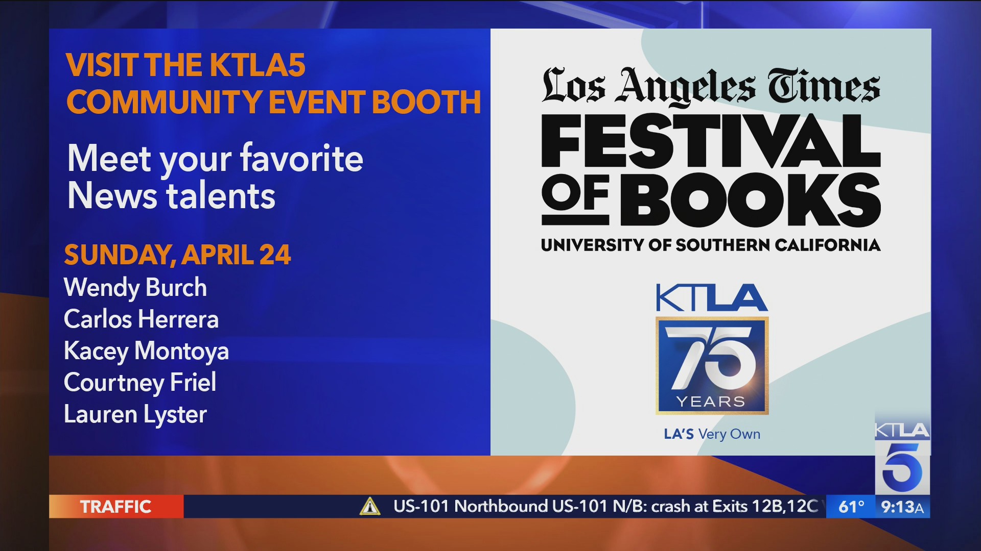 Meet members of the KTLA News team at the LA Times Festival of Books – KTLA