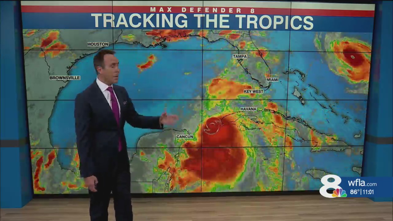 11PM Idalia track: Could become hurricane at any time – WFLA
