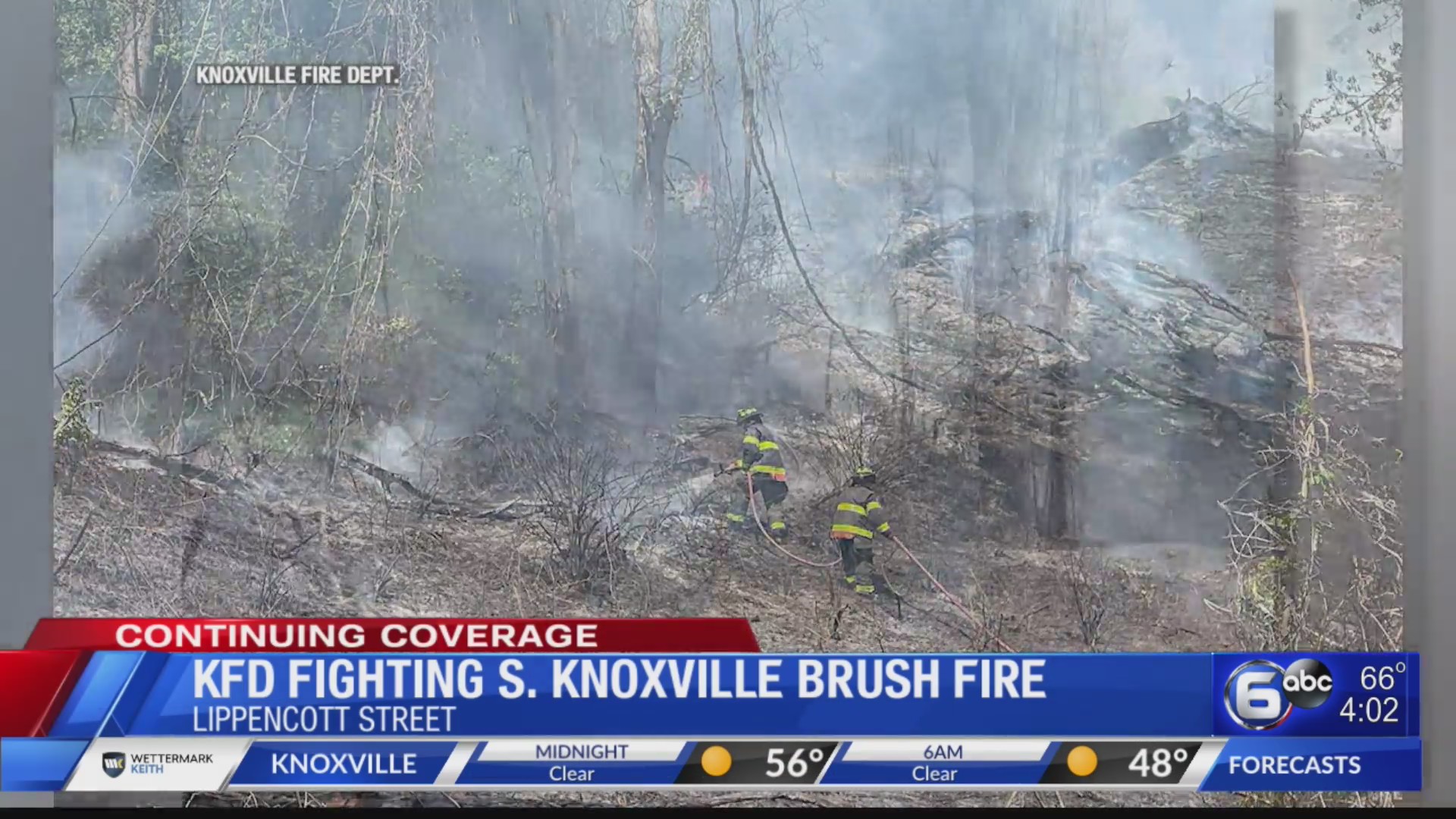 KFD fighting South Knoxville brush fire – WATE 6 On Your Side