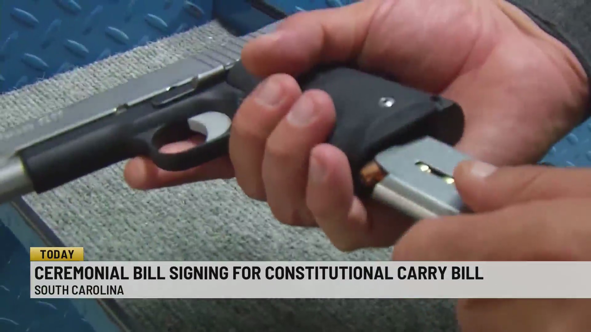 Ceremonial bill signing for constitutional carry bill – WSPA 7NEWS