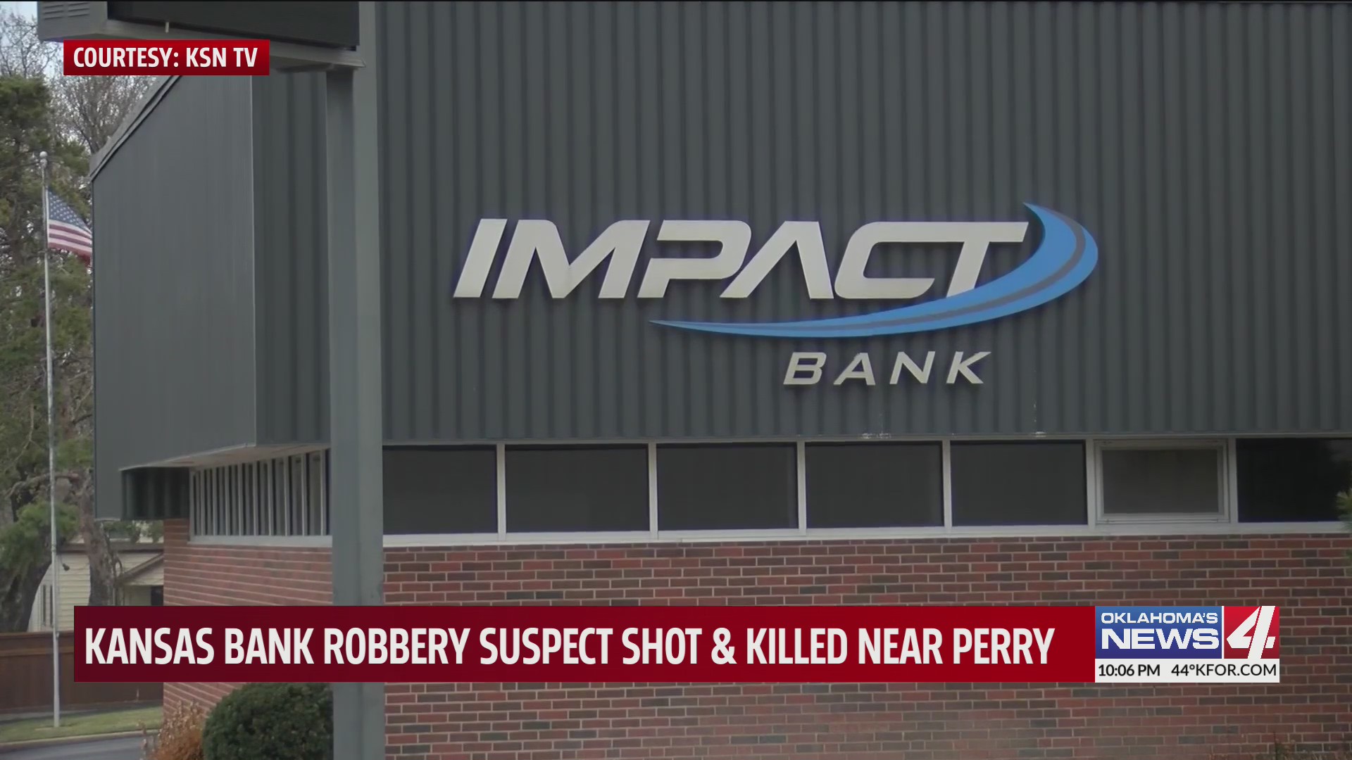 Kansas bank robbery suspect shot & killed near Perry – KFOR.com ...