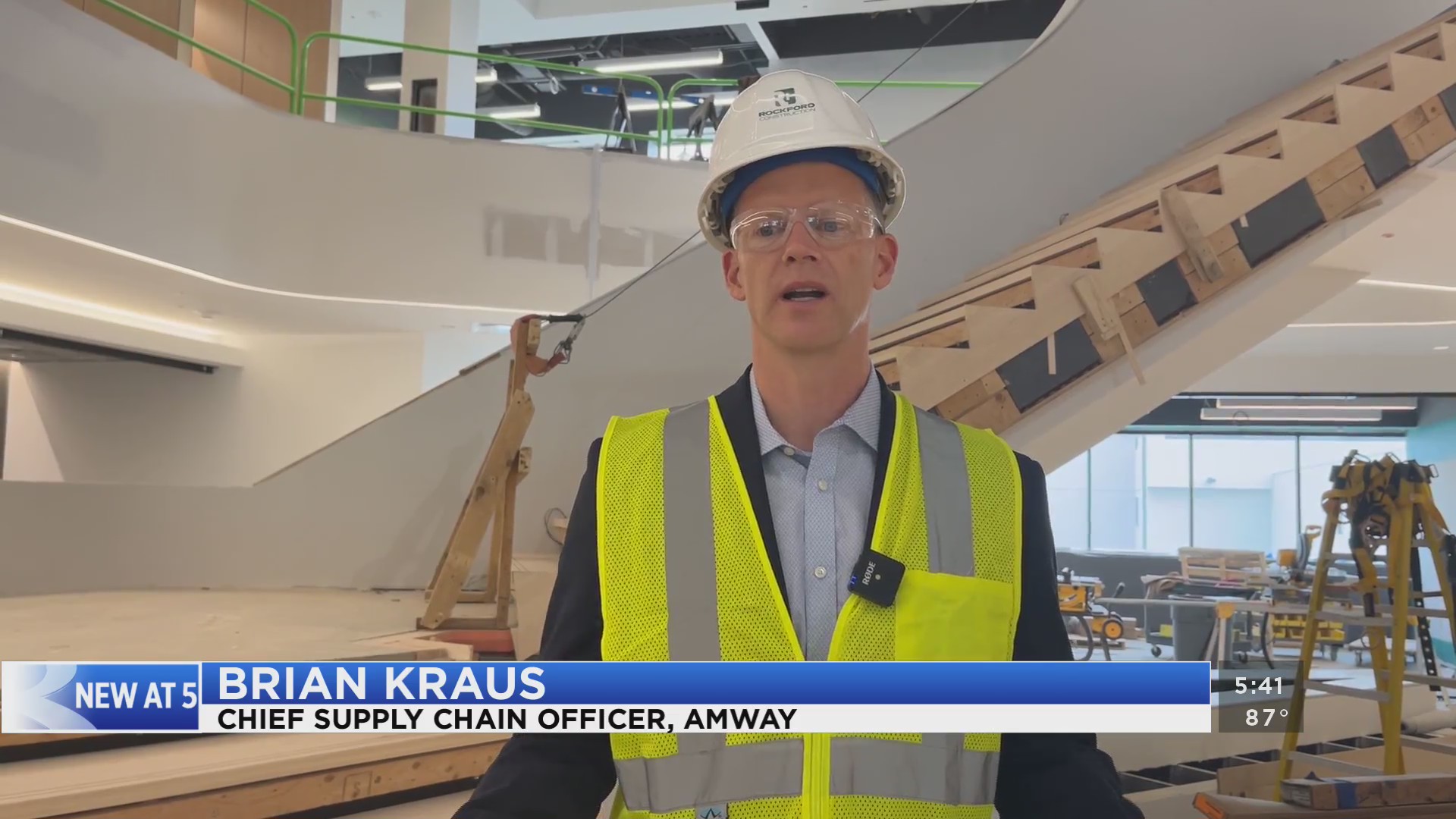 Behind-the-scenes look at Amway headquarters renovations – WOODTV.com