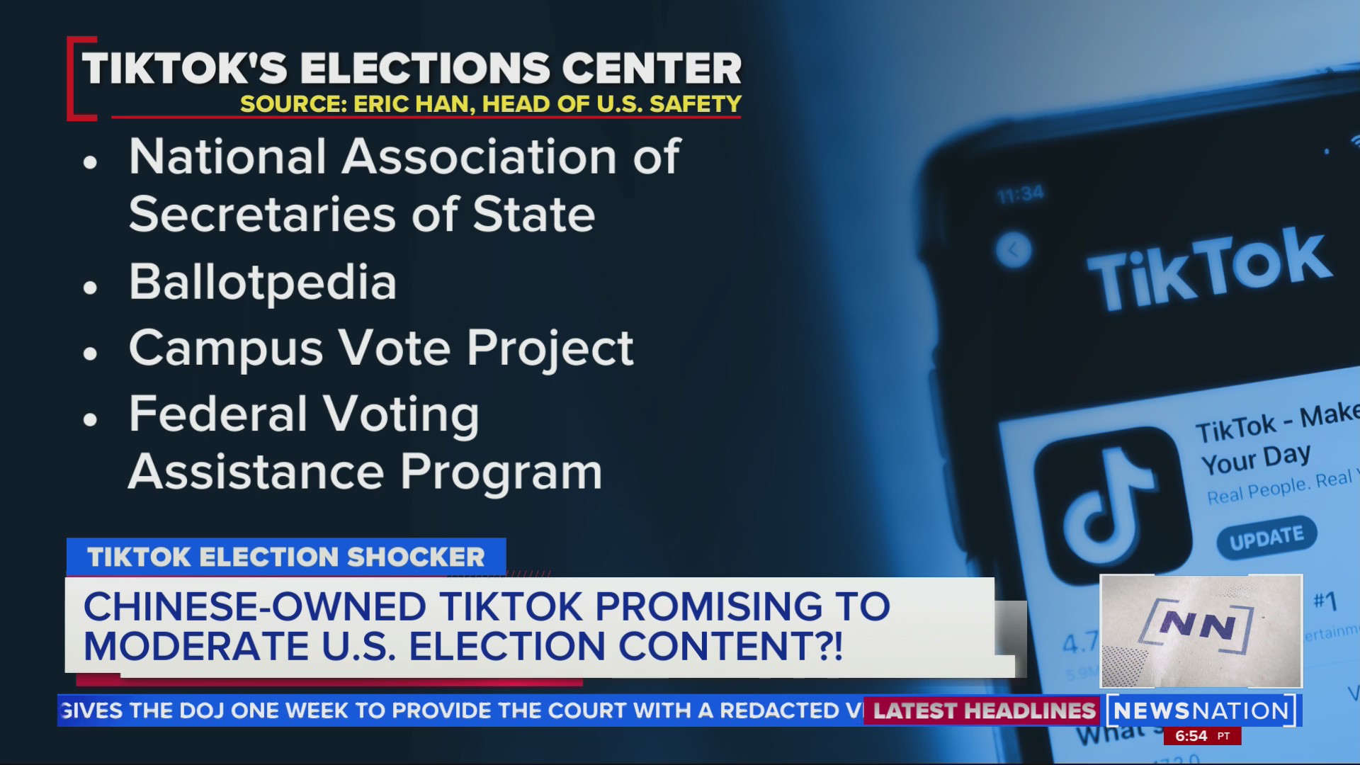 Chinese-owned TikTok to moderate election content | Dan Abrams Live ...
