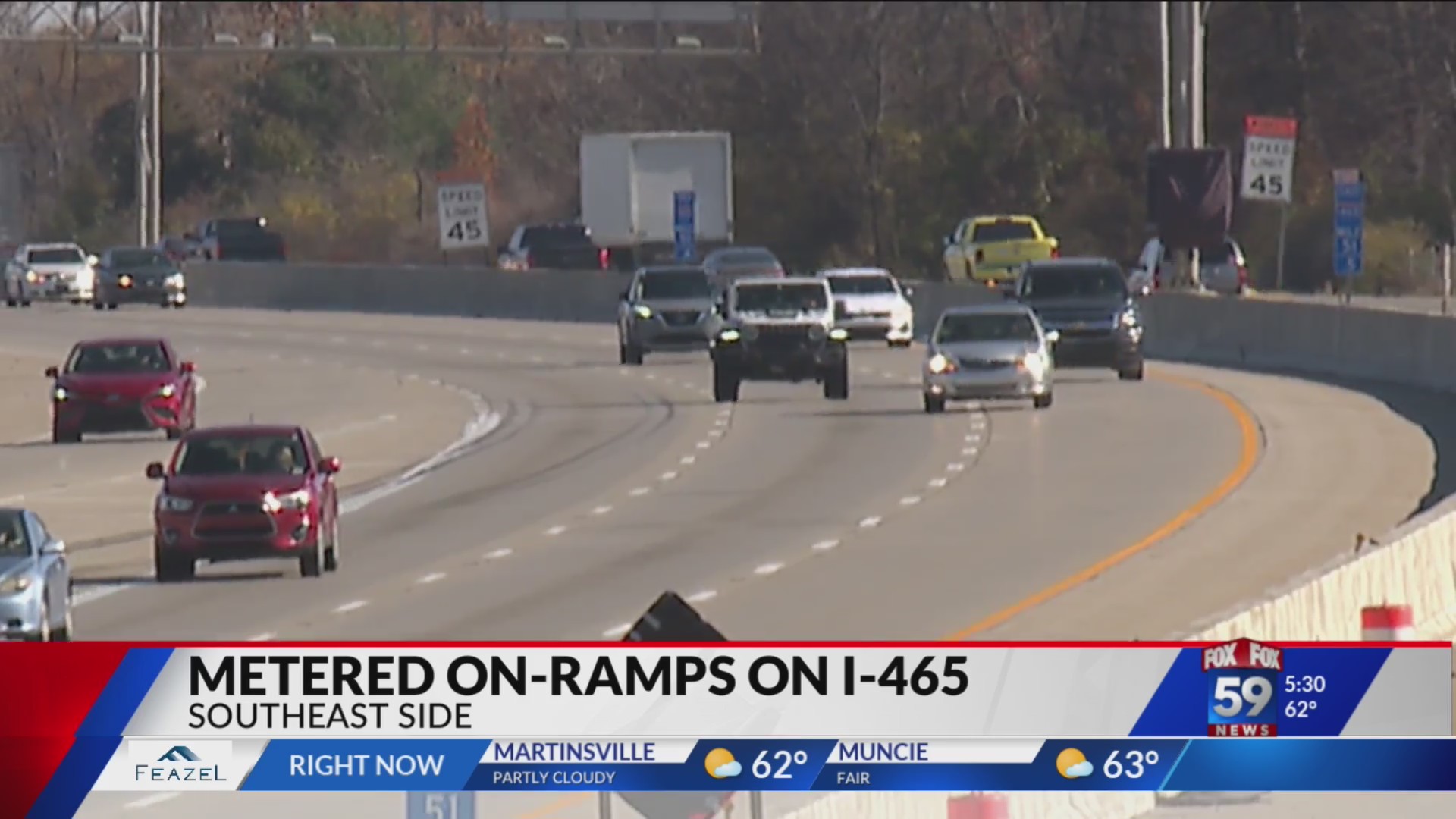 Traffic lights, ‘ramp metering’ coming to several I-465 on-ramps on ...