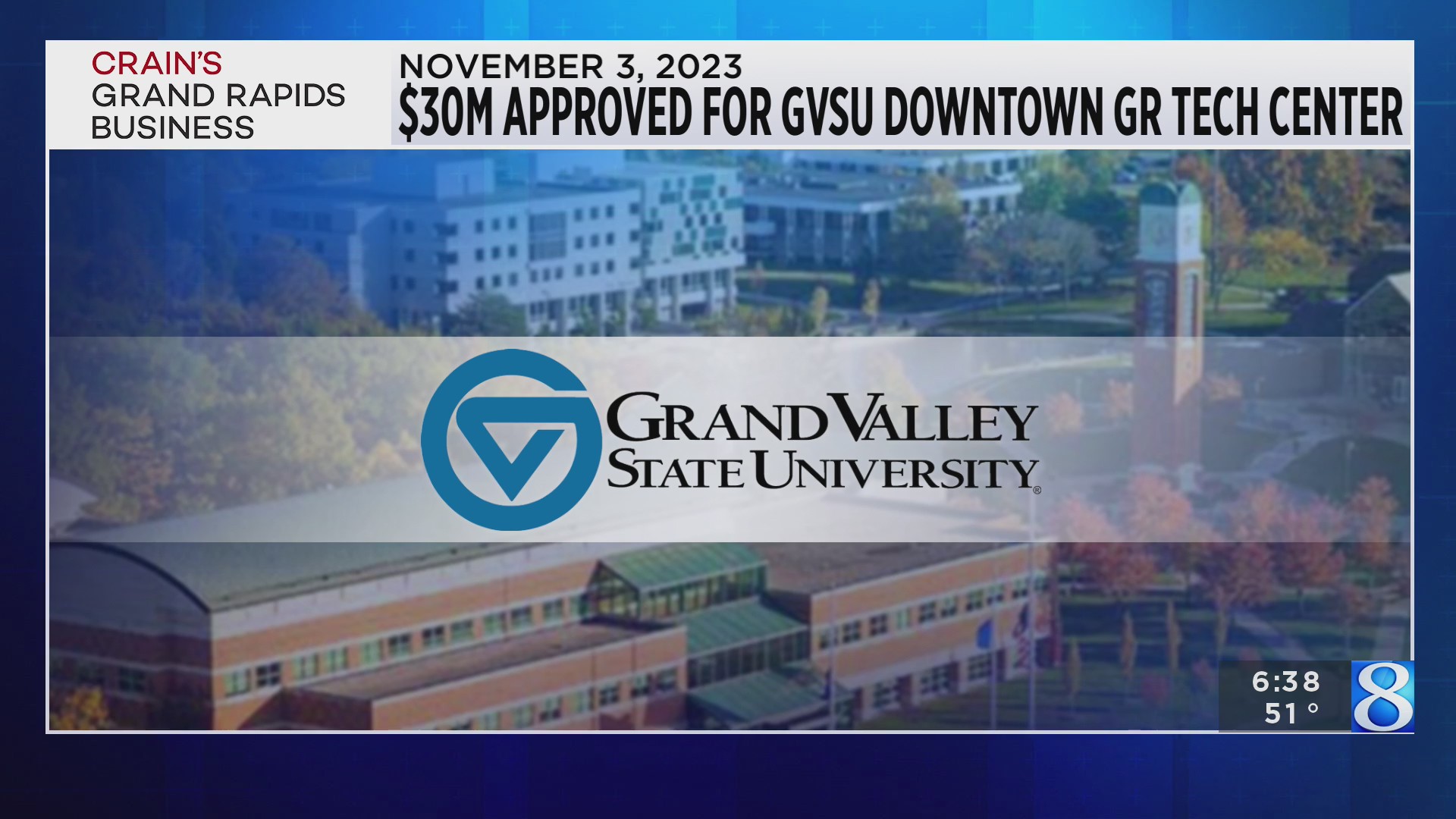 ‘$30M approved for GVSU downtown GR tech center’ – WOODTV.com