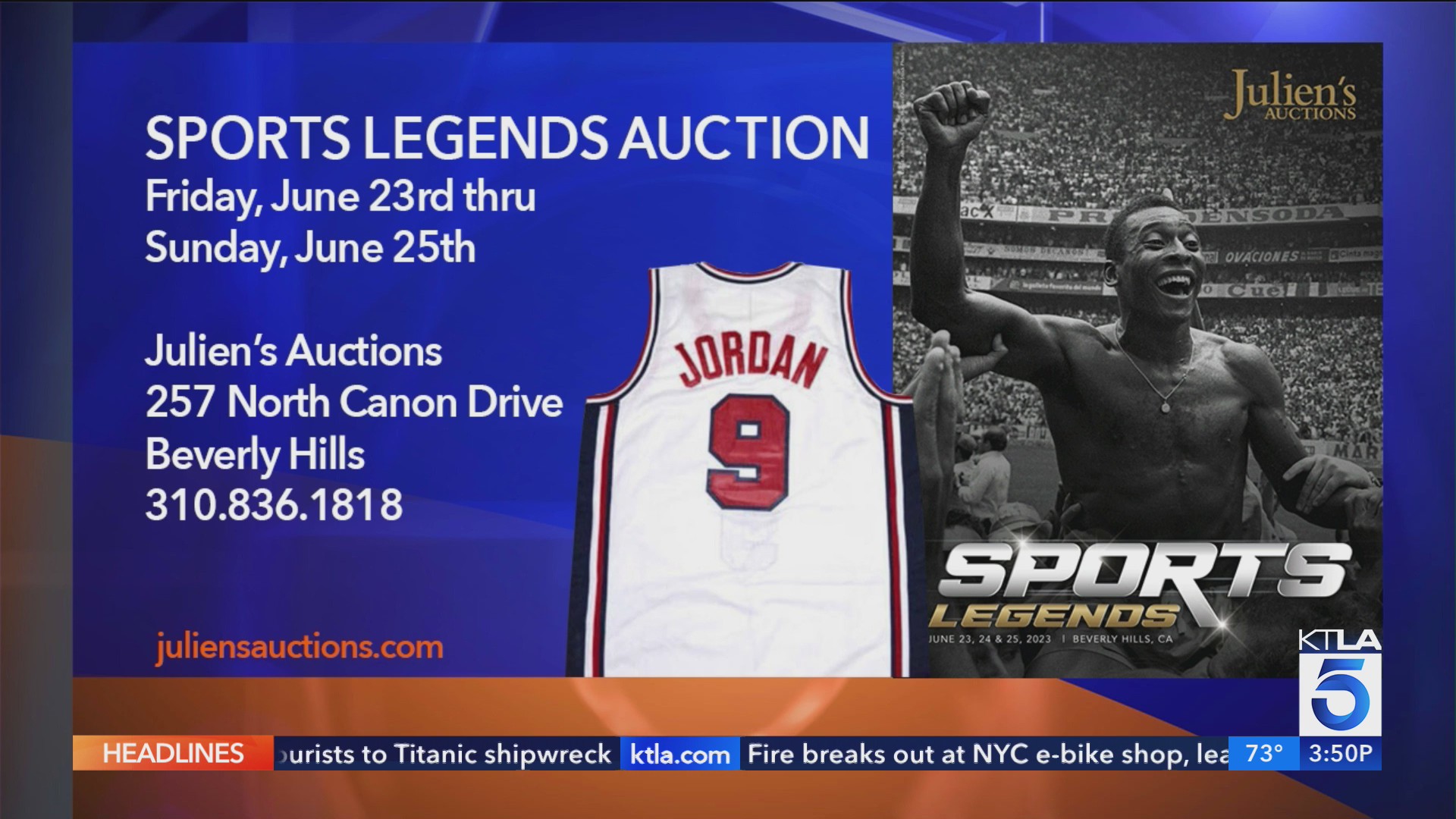 Sports Legends Auction Preview – KTLA
