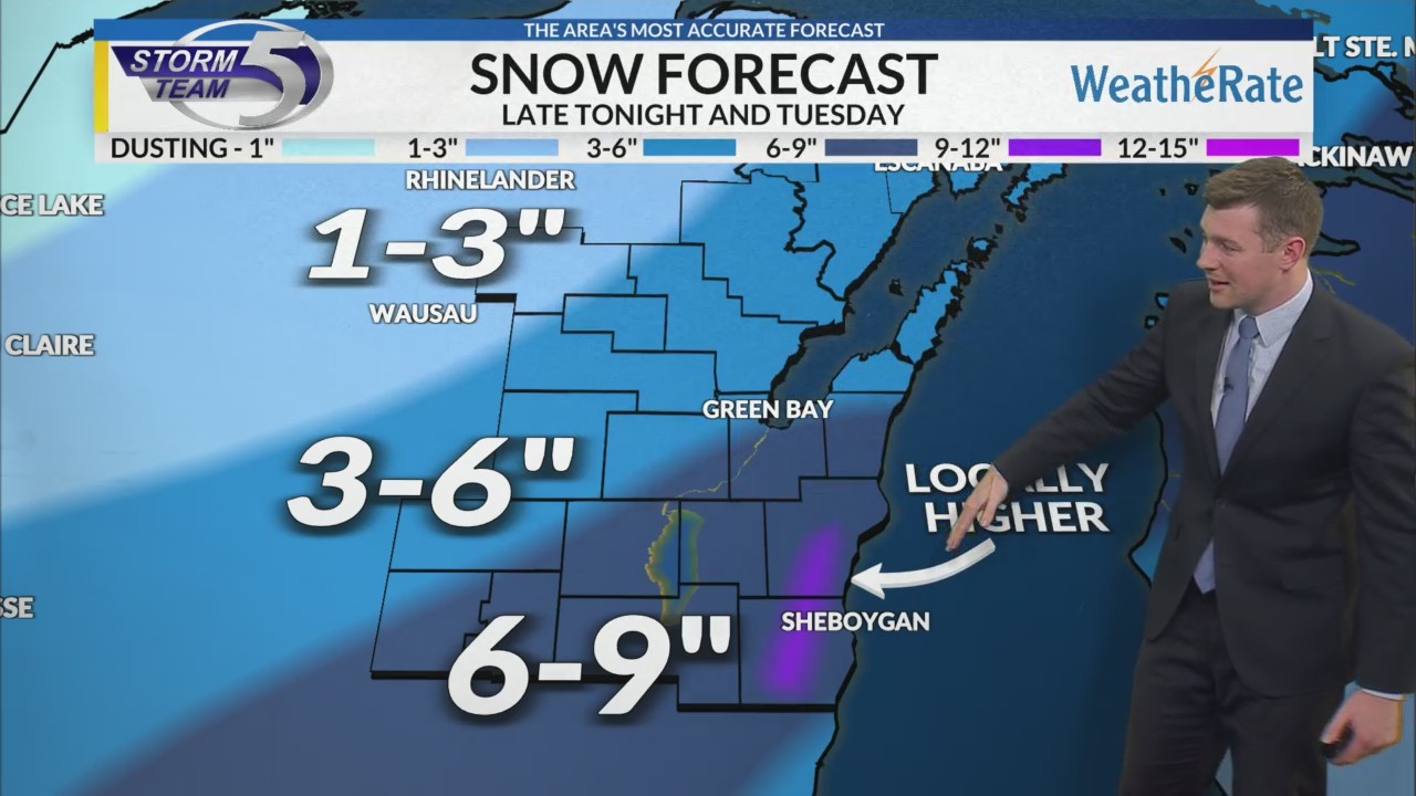 Monday morning video forecast 1/8 – WFRV Local 5 – Green Bay, Appleton