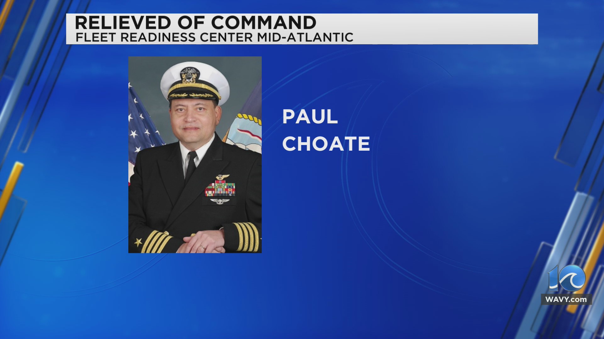 Navy commander fired due to “loss of confidence” – WAVY.com