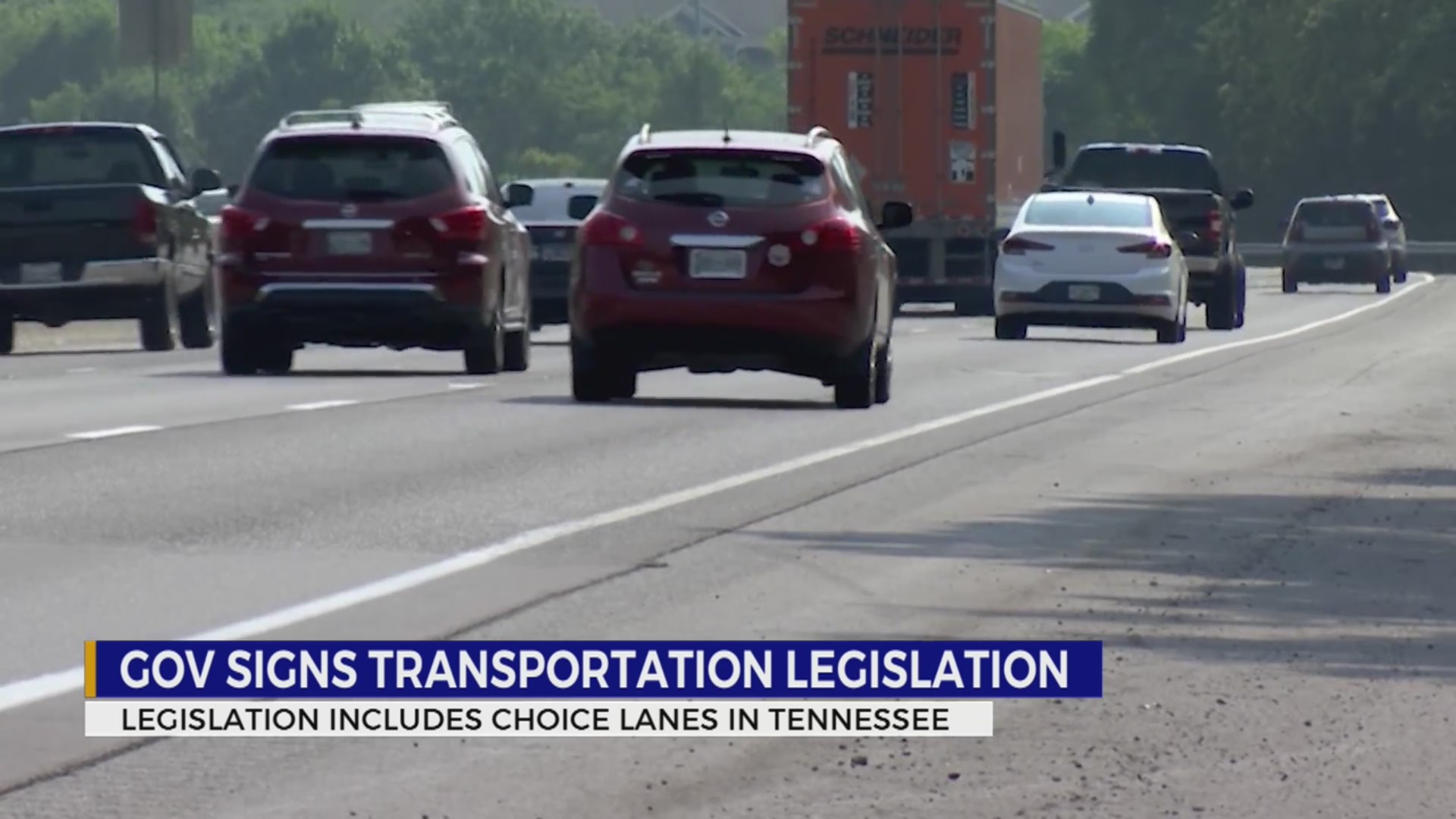 New ‘Choice Lanes’ transportation bill signed into law by Gov. Bill Lee – WKRN News 2