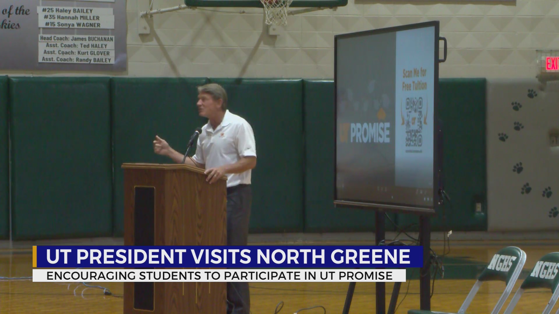 UT President Randy Boyd visits North Greene High School – WJHL | Tri ...