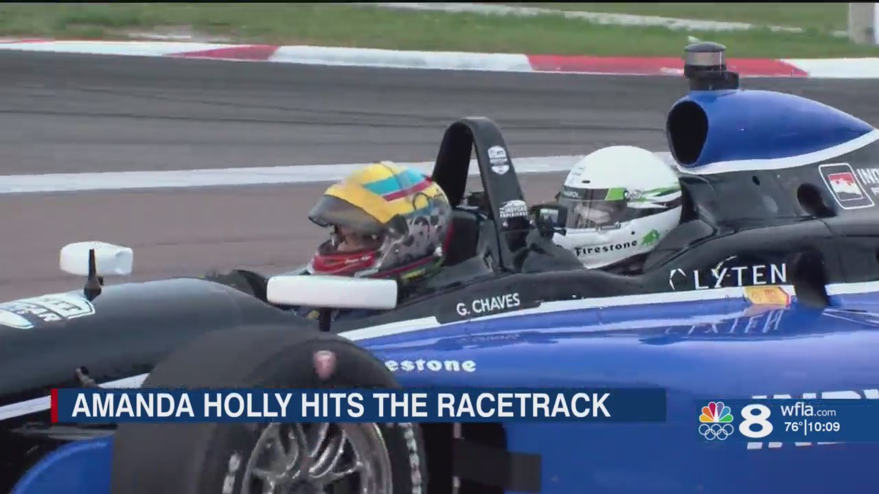 Amanda Holly takes a lap at the Firestone Grand Prix in St Pete – WFLA
