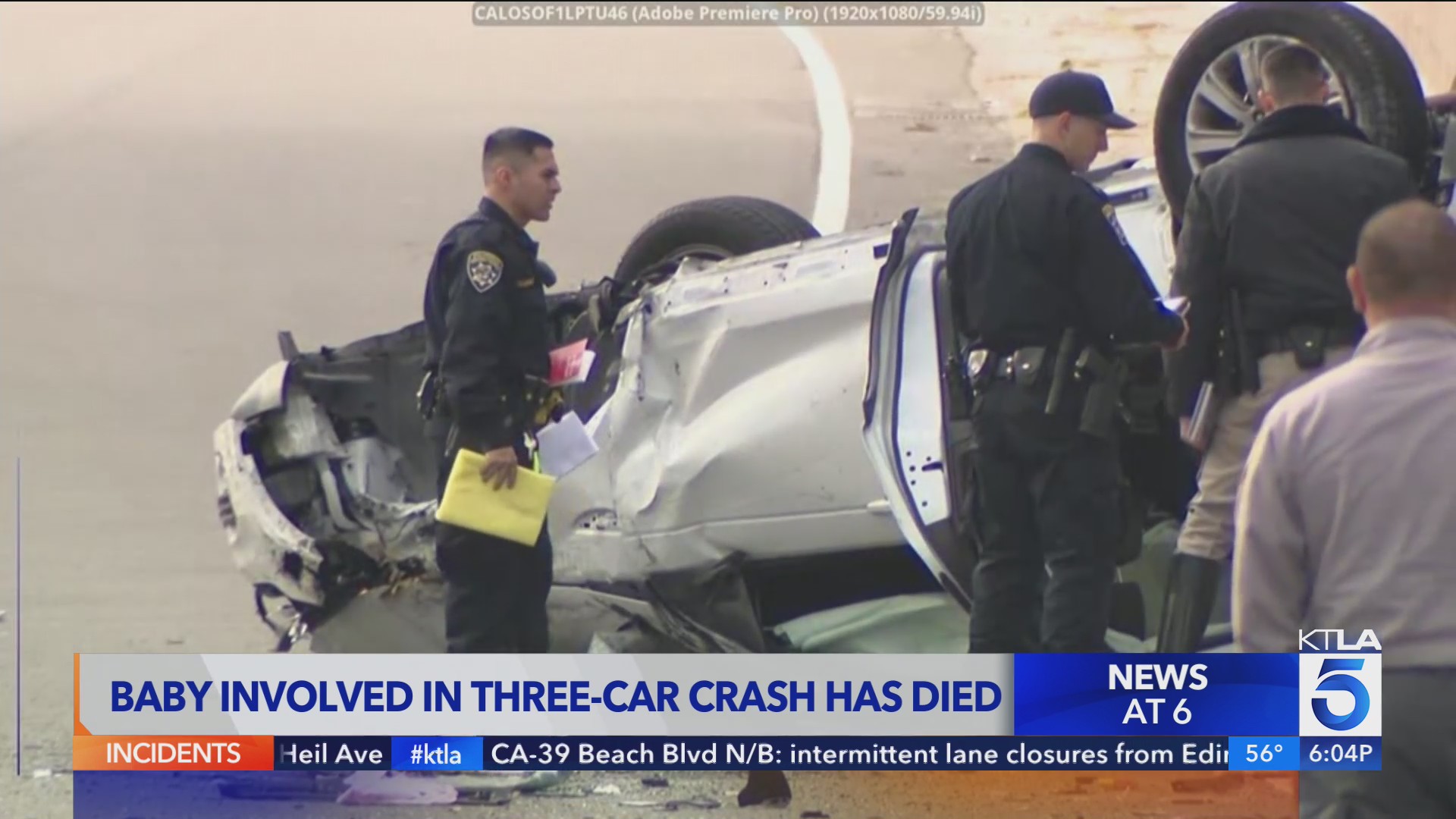 Month-old baby dies after multi-car crash – KTLA