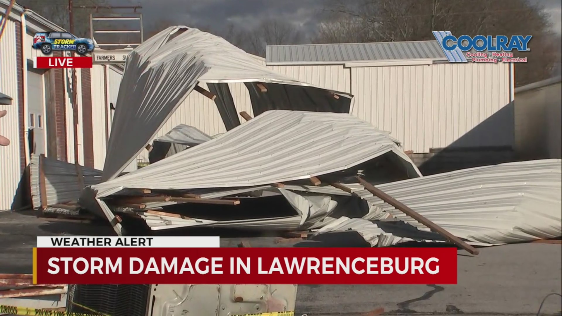 Storm damage in Lawrenceburg – WKRN News 2