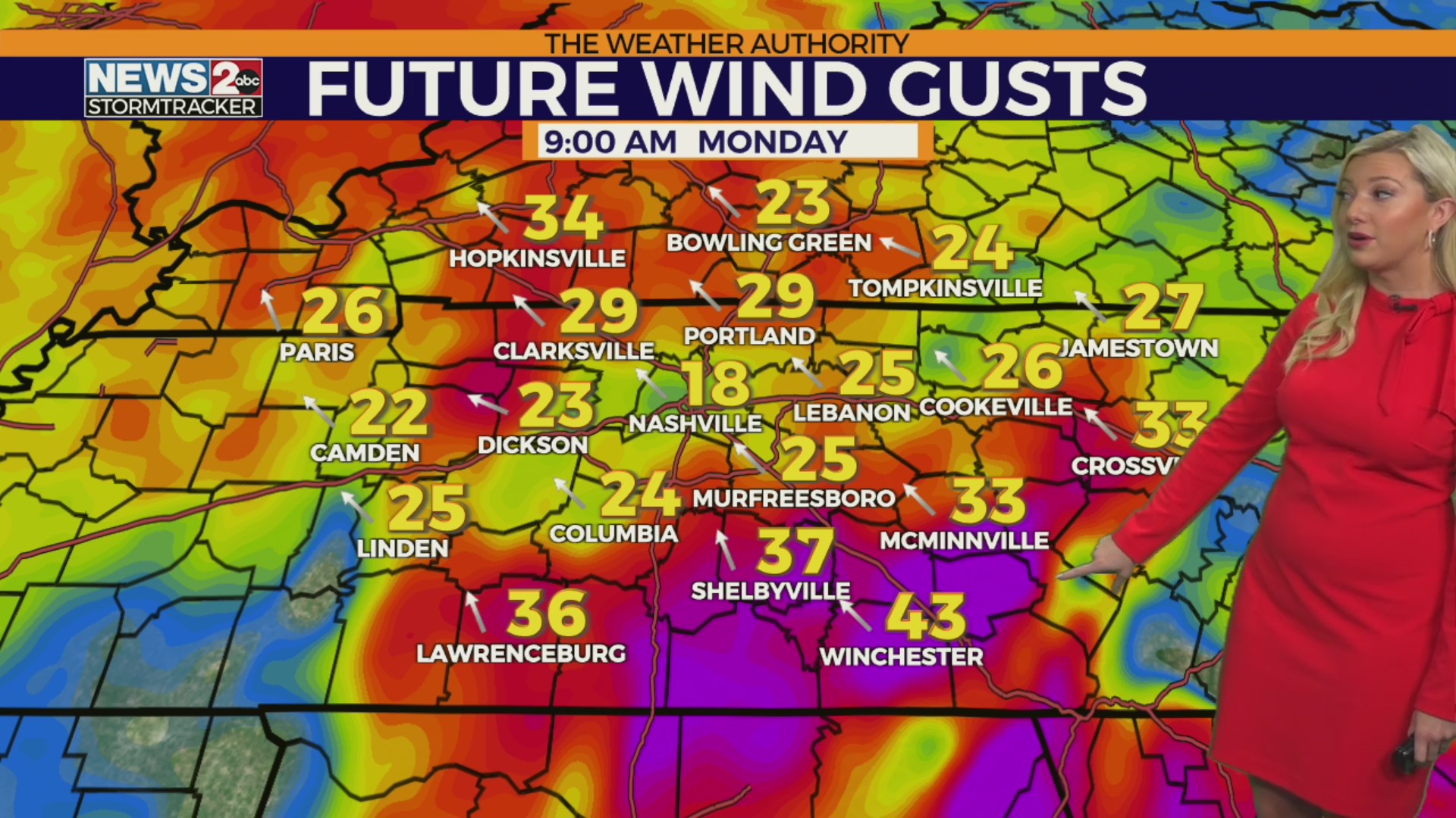 Christmas Day Will Be Wet & Windy – WKRN News 2