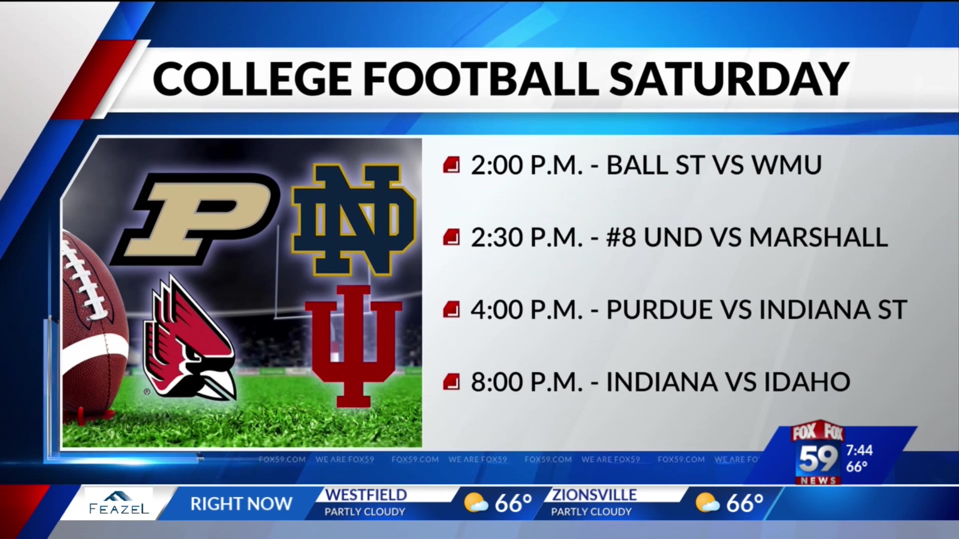 WHAT TO WATCH: College Football Saturday September 10 – Fox 59