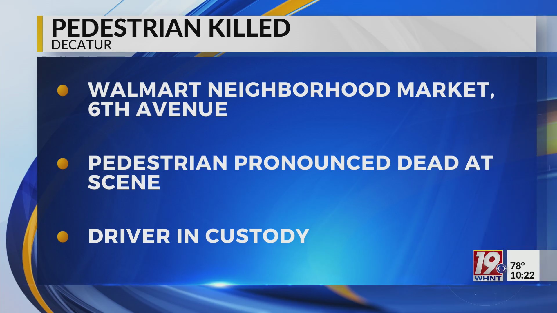 Pedestrian Killed in Decatur – WHNT.com