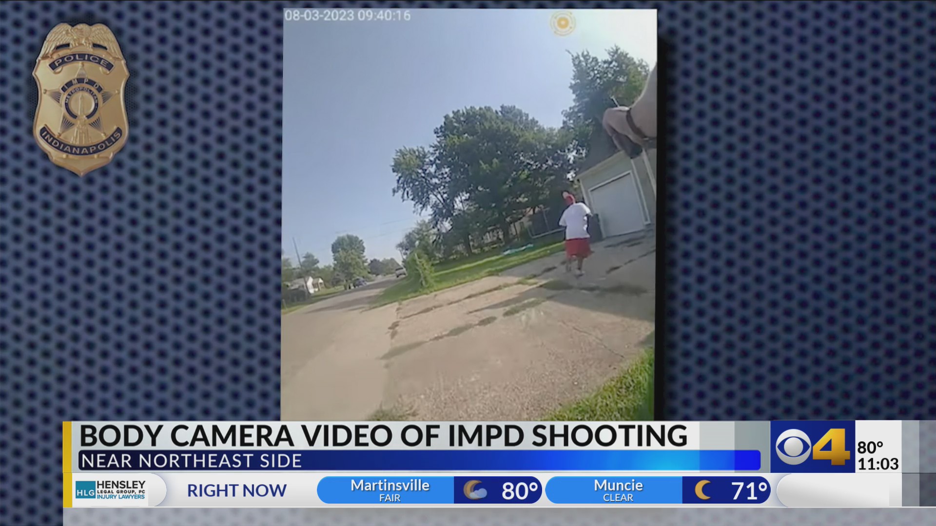 IMPD bodycam shows officer shoot armed man in back – WTTV CBS4Indy