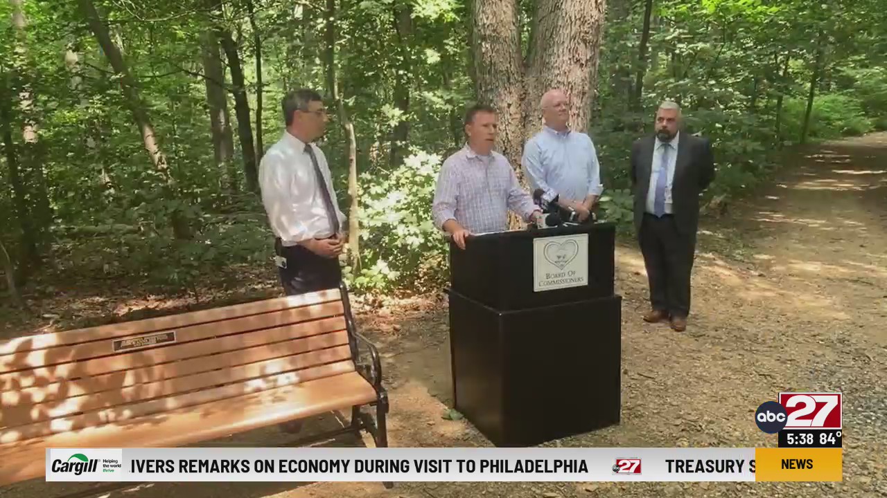 Bench dedicated in honor of donations to Lancaster Parks and Recreation ...