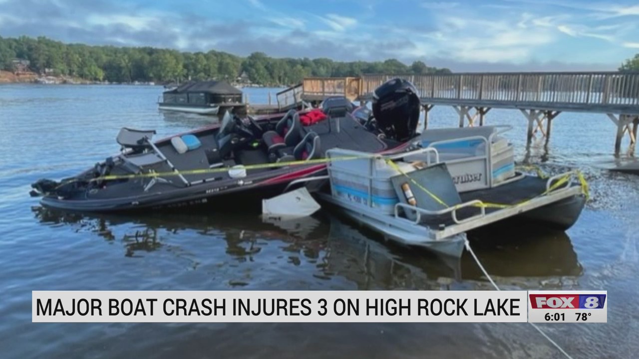 3 hospitalized after T-Bone boat crash on High Rock Lake – FOX8 WGHP