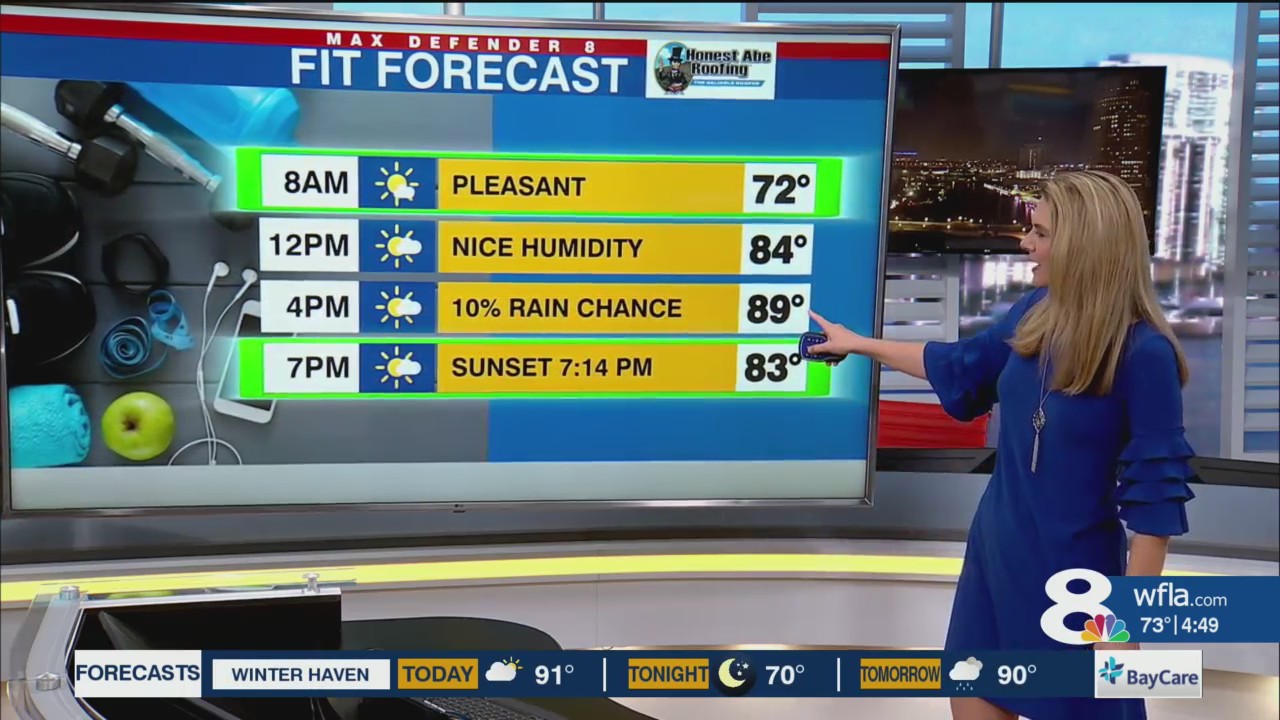 Pleasant level of humidity and not much rain – WFLA