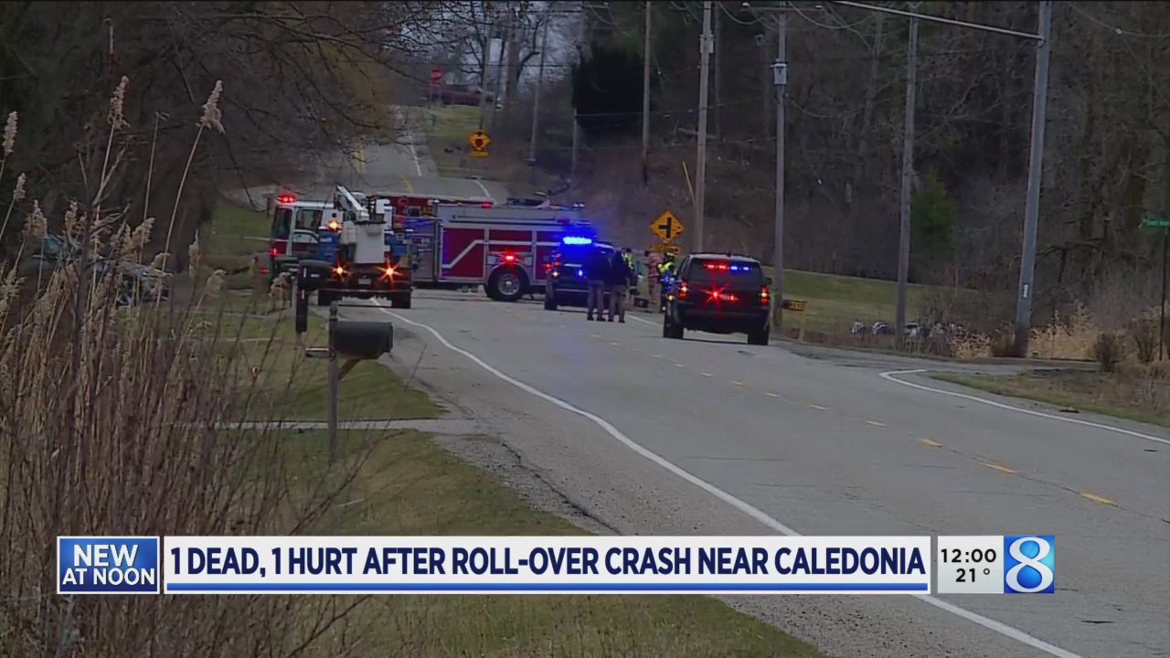 1 dead, 1 hurt after roll-over crash in Caledonia Township – WOODTV.com
