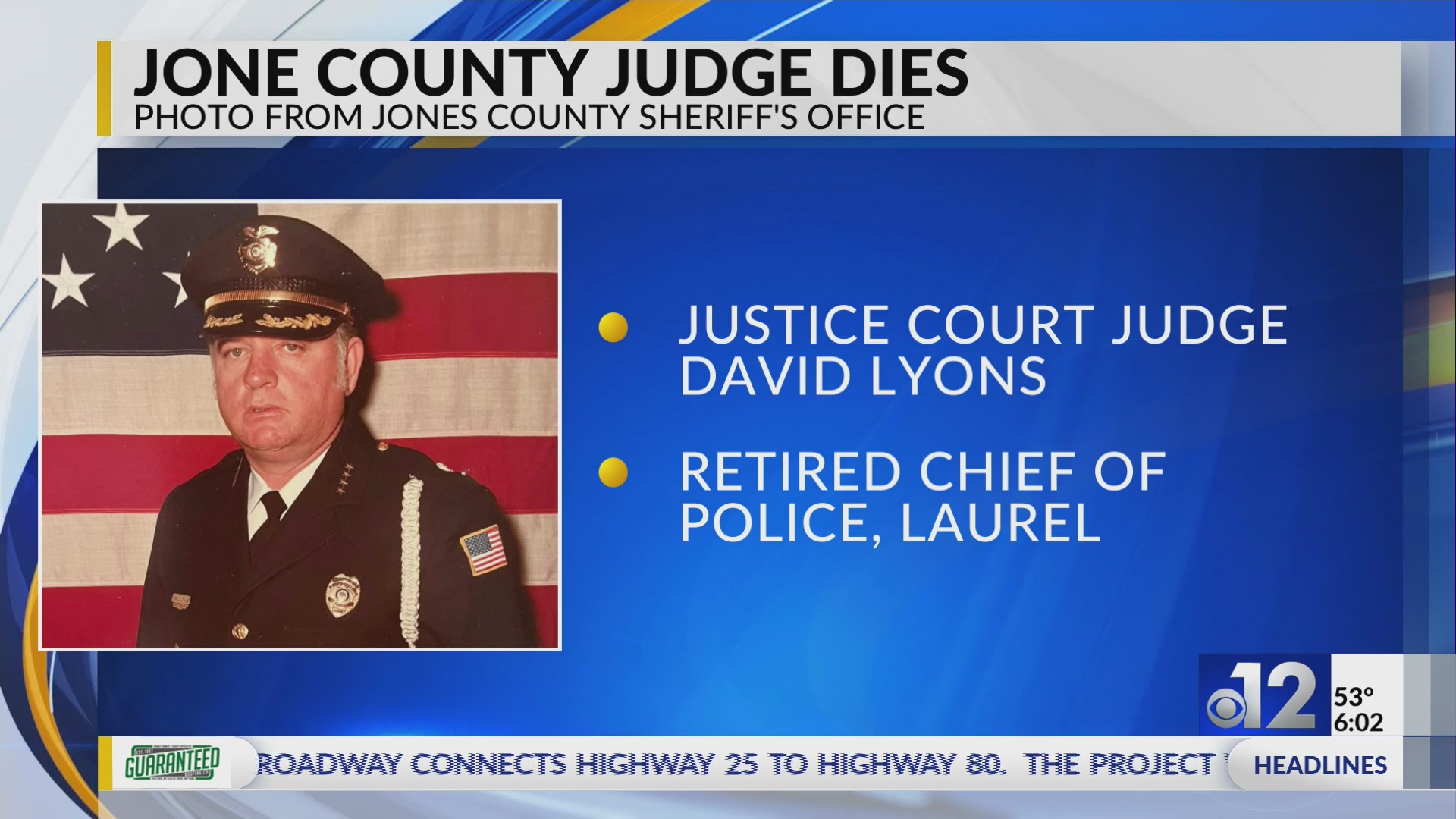 Former Laurel Police Chief David Lyons dies – WJTV