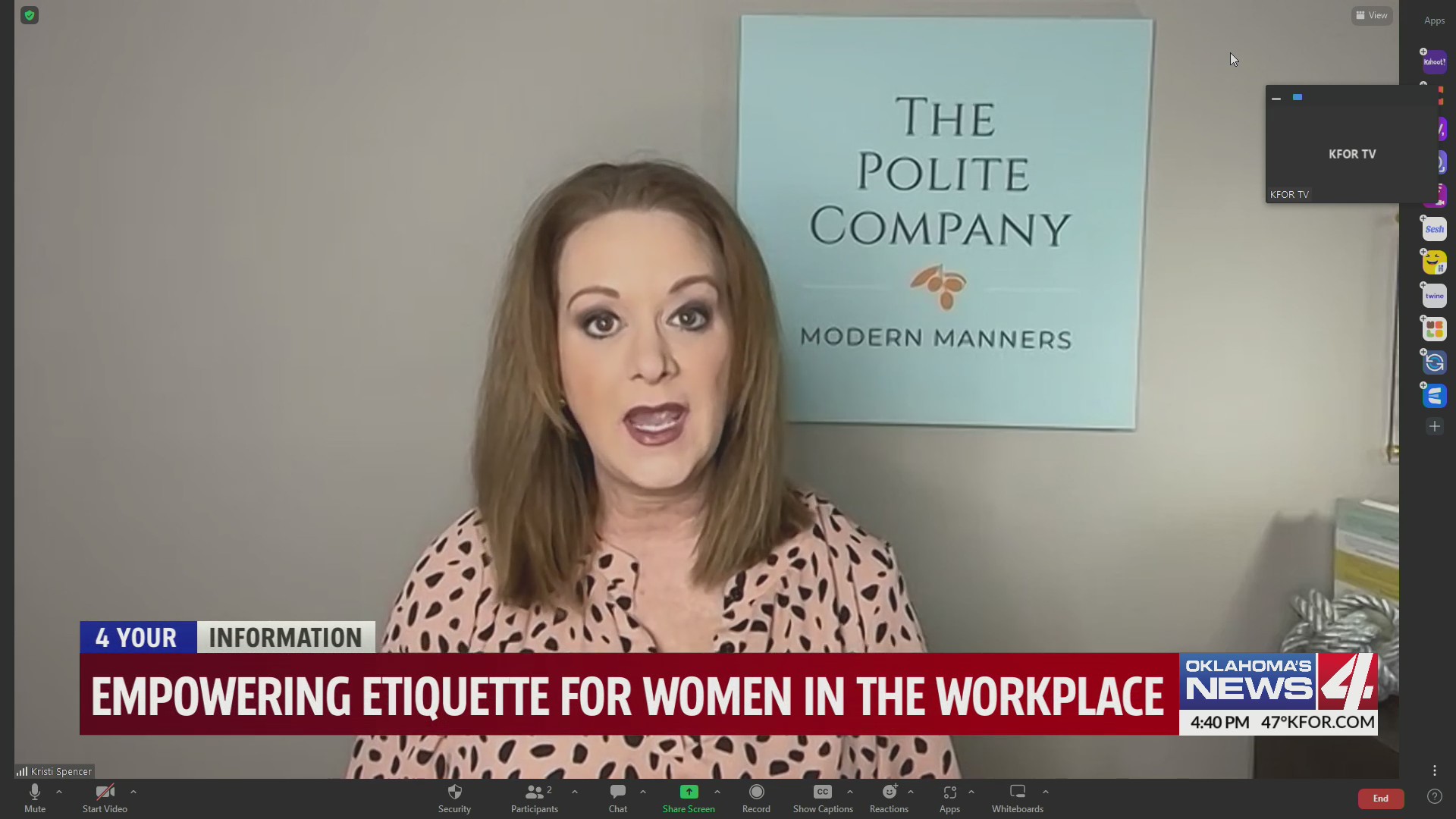 Empowering etiquette for women in the workplace – KFOR.com Oklahoma City