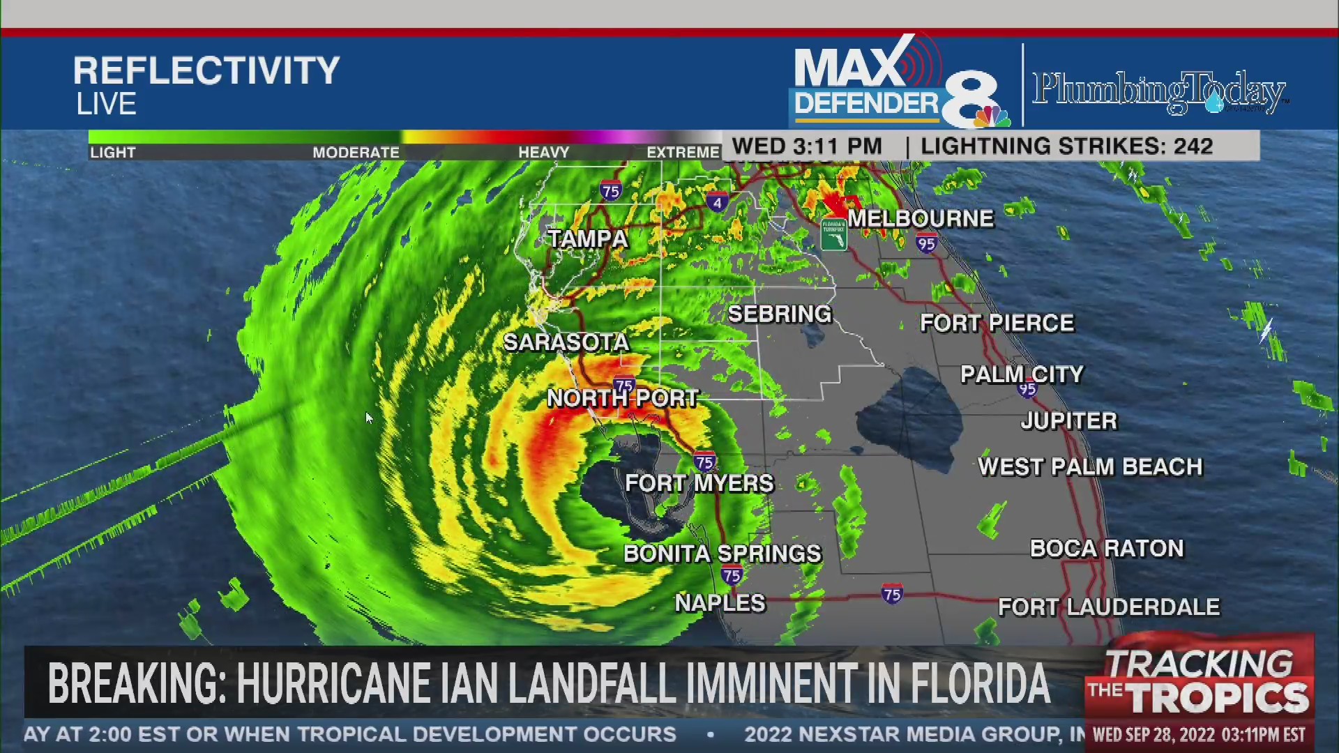 WFLA Now Tracking the Tropics coverage of Hurricane Ian’s landfall – WFLA