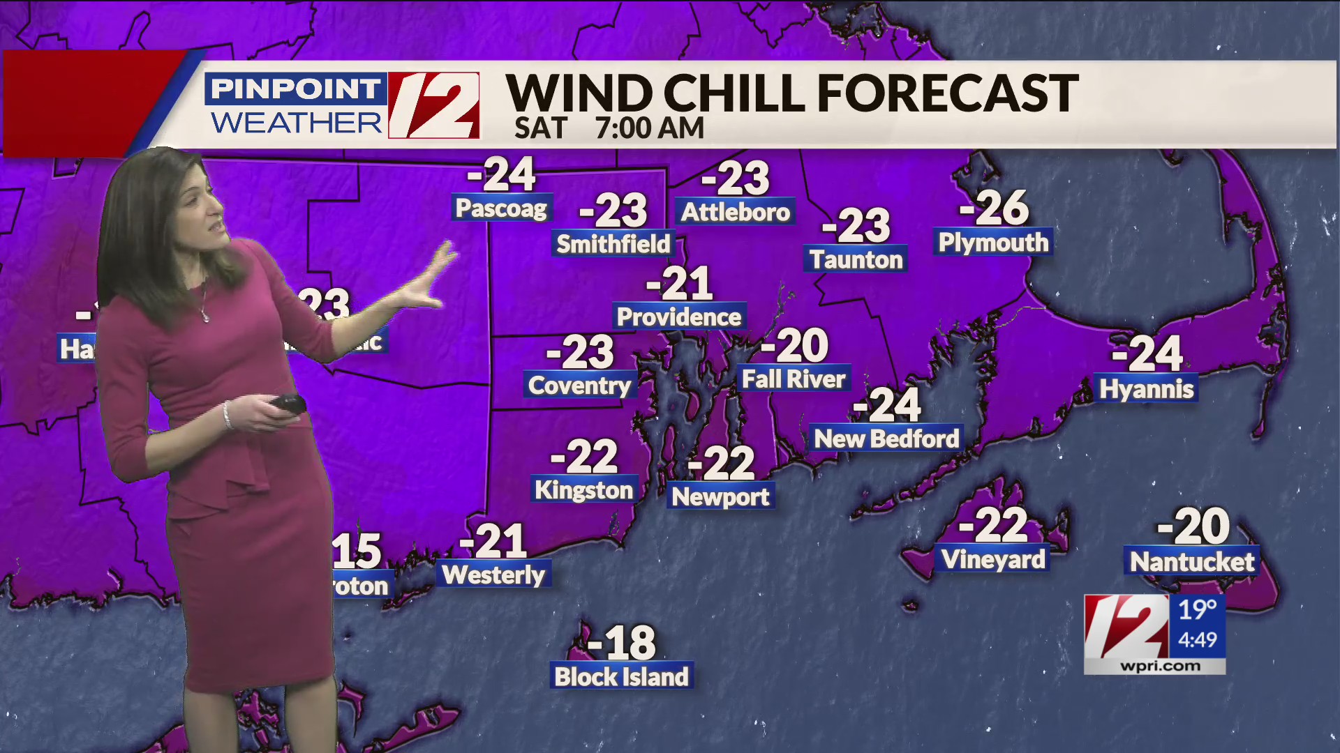 Pinpoint Weather 12 Forecast: Pleasant Today; Dangerous Cold Blast ...