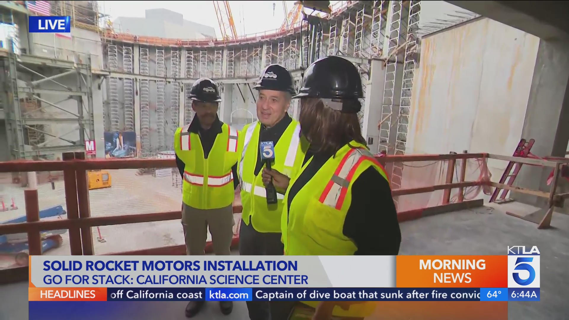 Installation of space shuttle motors – KTLA