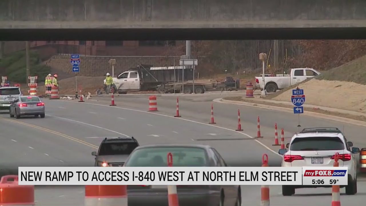 New ramp being built to access I-840 West at North Elm Street – FOX8 WGHP