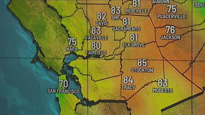 Temperatures to cool down with rain forecast in the Sacramento Valley ...
