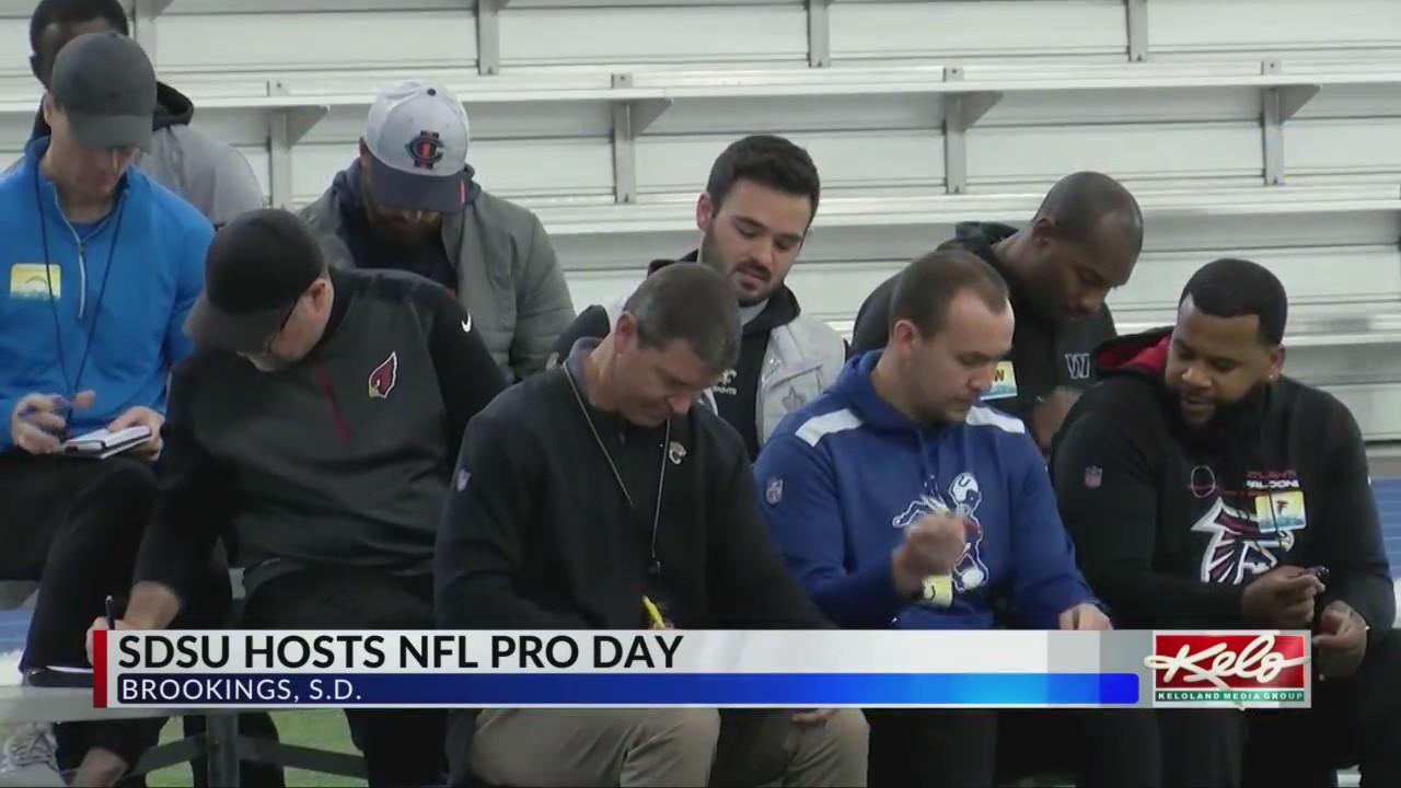 Ten athletes showcase talent at SDSU Pro Day – KELOLAND.com