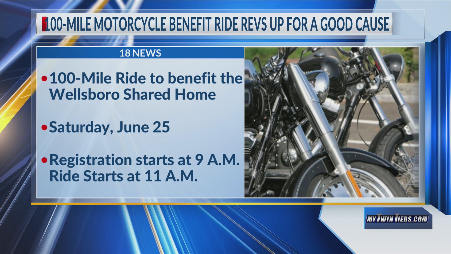 100-mile motorcycle benefit ride revs up for a good cause on June 25 ...