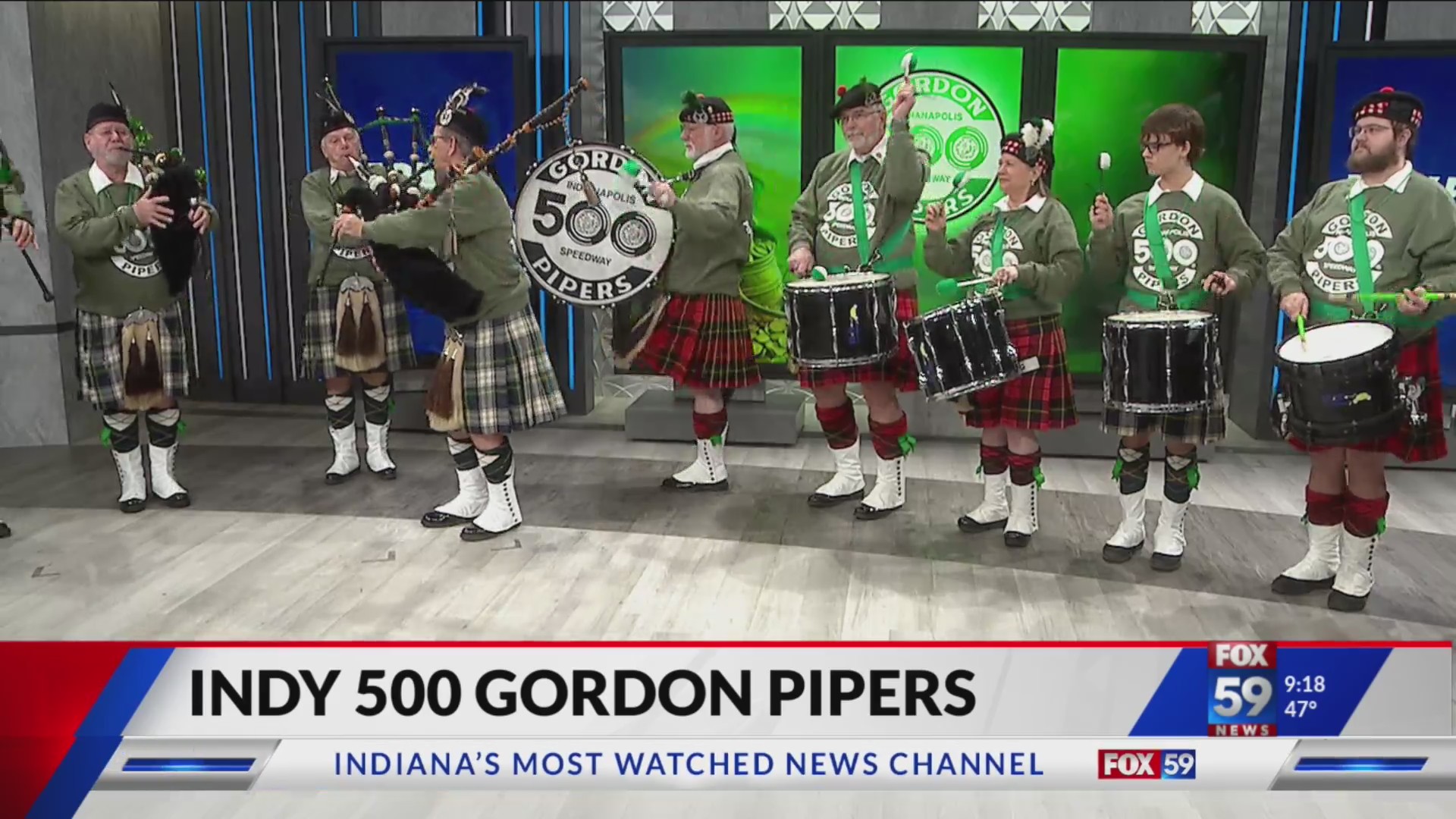 Indy 500 Gordon Pipers – Fox 59