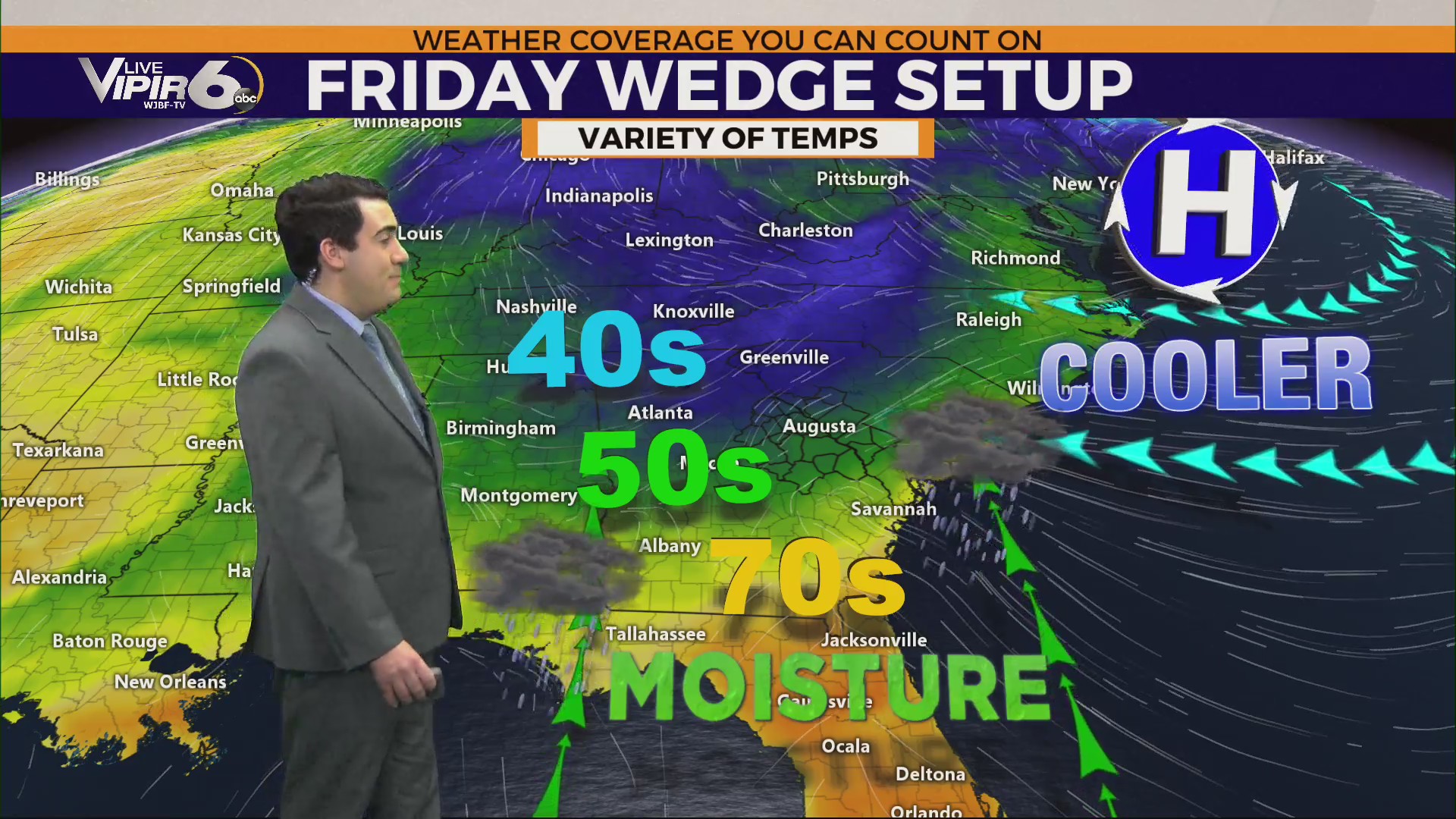 Final night of February calls for clouds and a few showers – WJBF