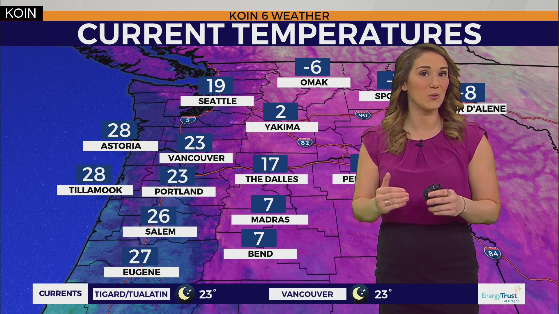 Weather forecast: Thursday’s winter storm – KOIN.com