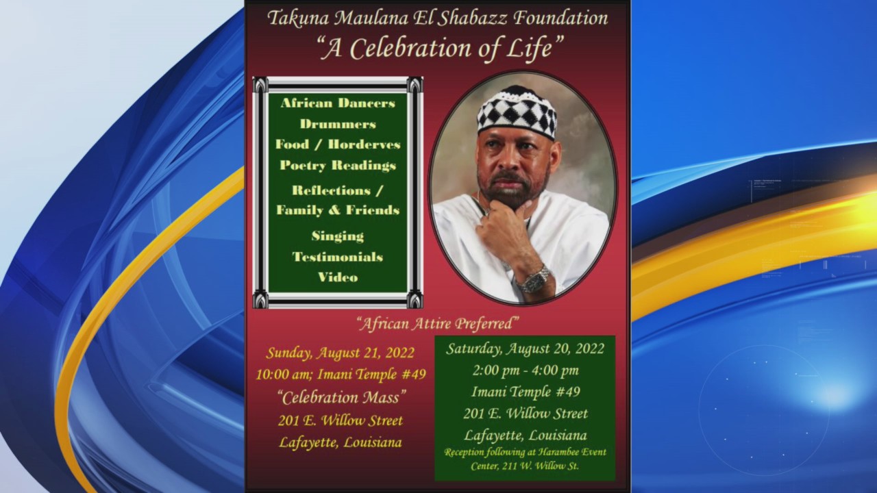 “A Celebration of Life” for Takuna Maulana El Shabazz – KLFY.com
