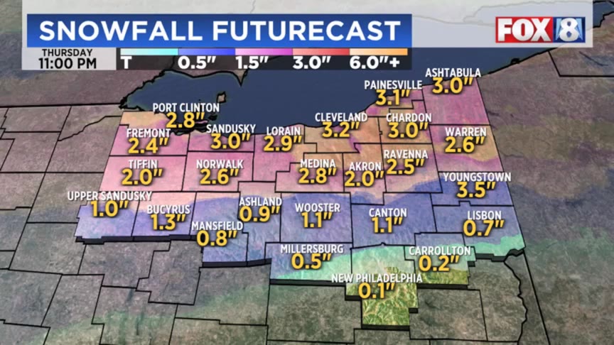 Weather update: Tuesday night – Fox 8 Cleveland WJW