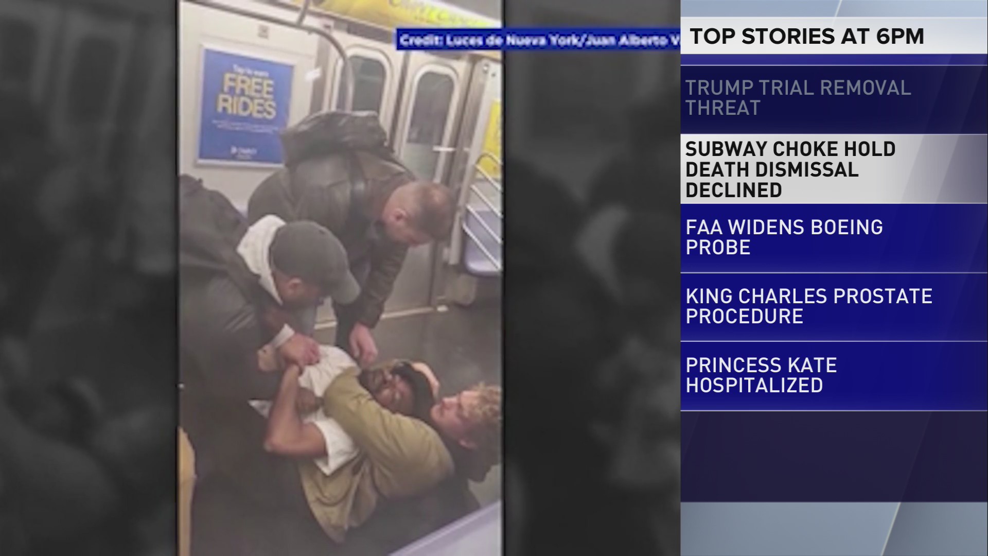 Judge denies motion to dismiss case in NYC subway chokehold death – WGN-TV
