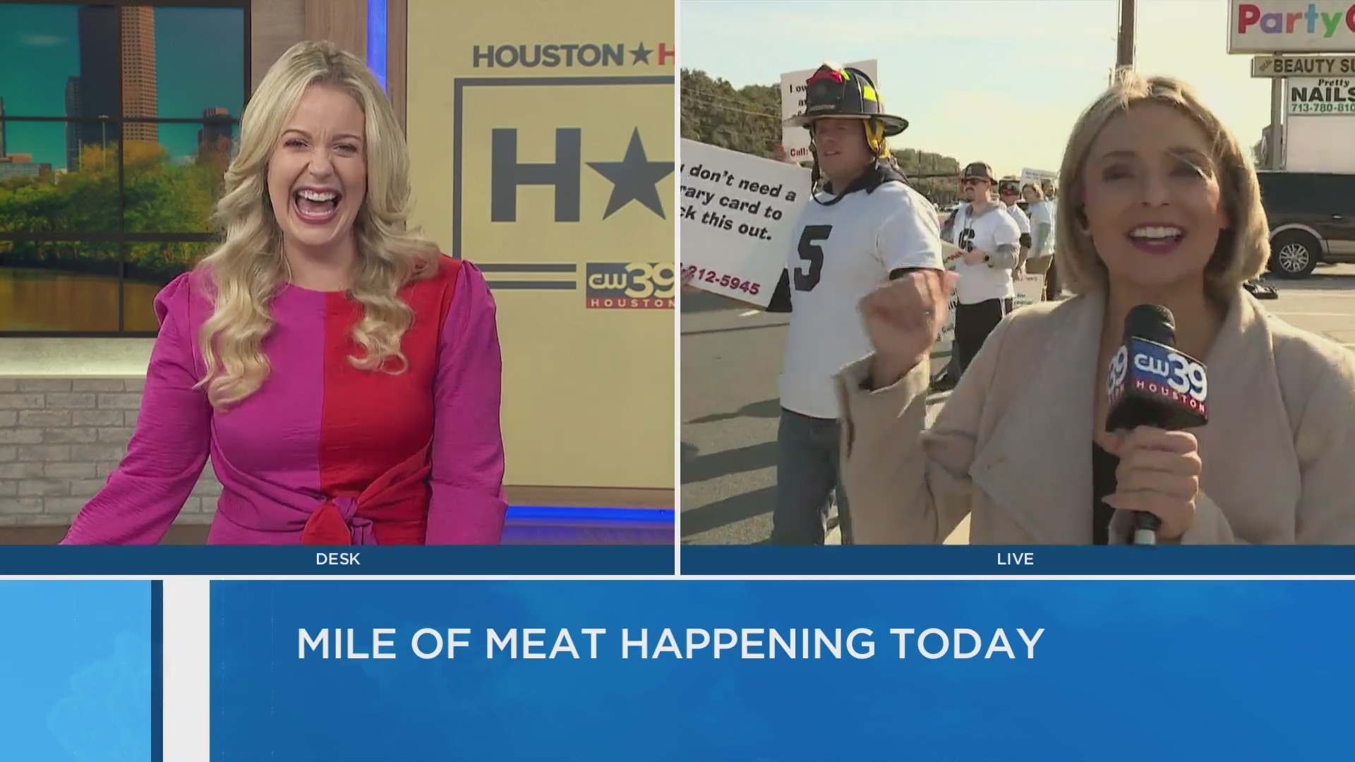 Mile of Meat on Houston Happens – CW39 Houston