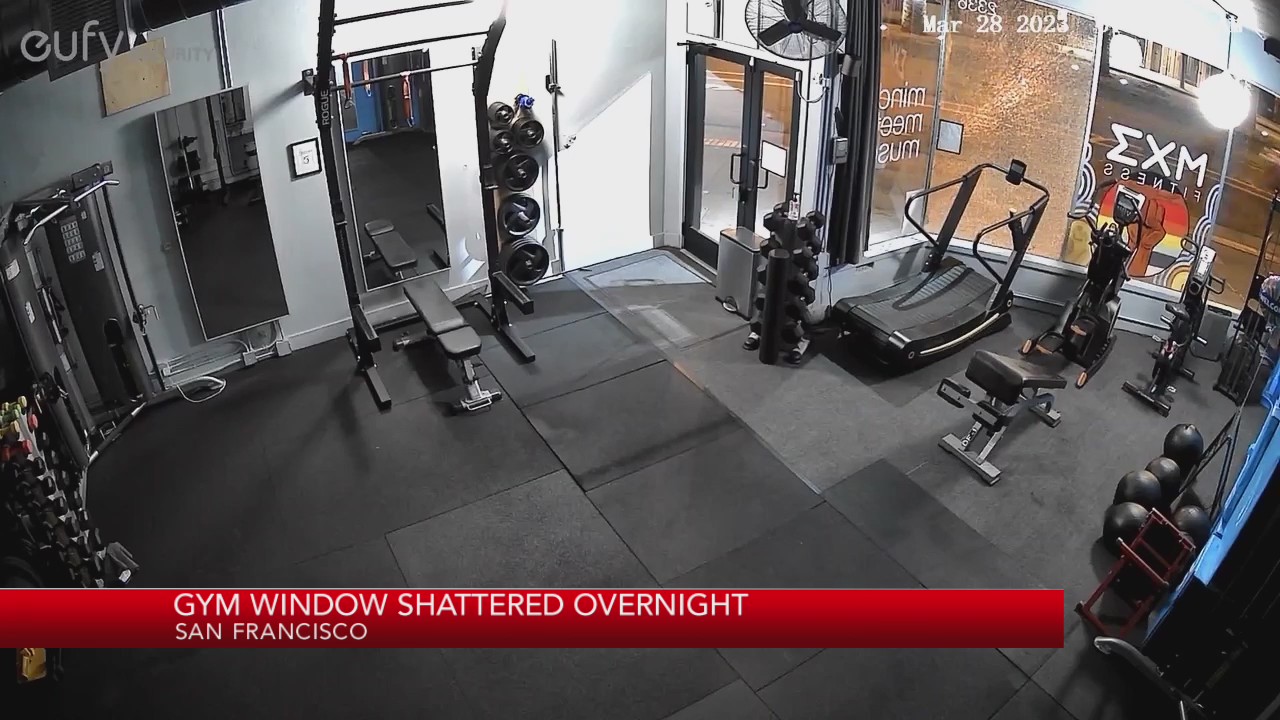 San Francisco gym window shattered overnight – KRON4