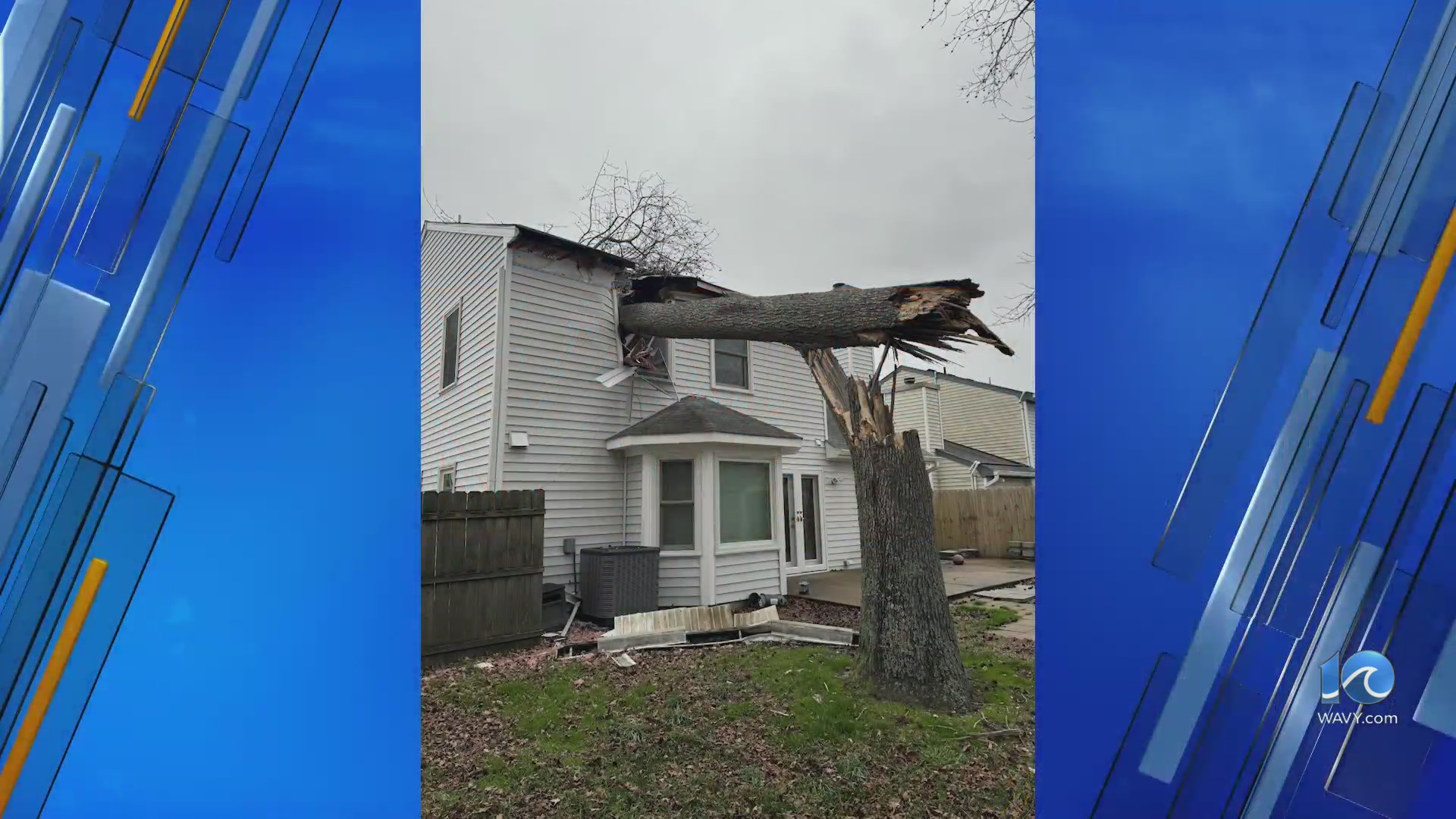 Tree falls on Chesapeake home – WAVY.com